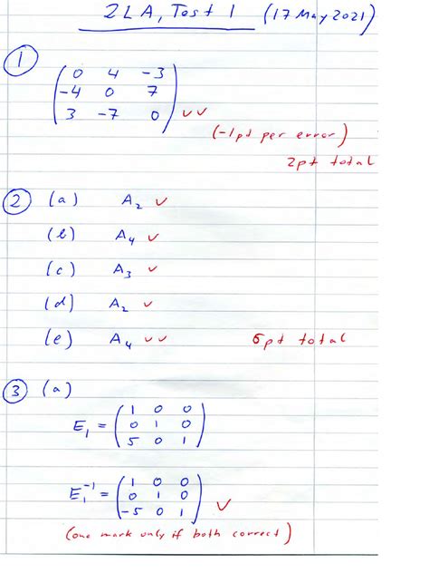 2021 Test 1 Solutions Pdf