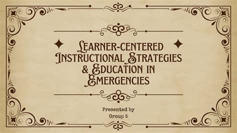 Report On Learner Centered Instructional Strategies Ppt