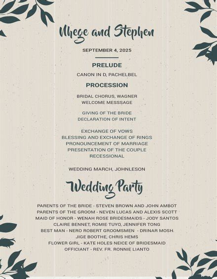 60th Birthday Program Template In Adobe Photoshop Illustrator Template Net