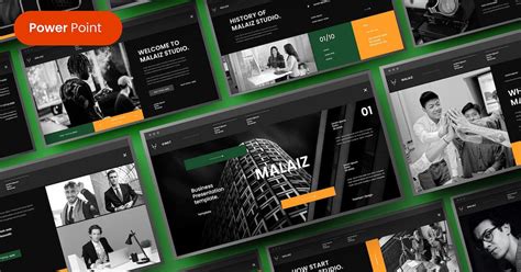 Malaiz Business Powerpoint Template Шаблоны презентаций Envato Elements