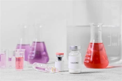 Premium Photo Front View Of Flask Science Concept