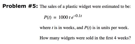 Solved E P 1000 Te Where T Is In Weeks And P T Is In Chegg