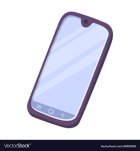 Modern Smartphone Cellphone Cartoon Royalty Free Vector