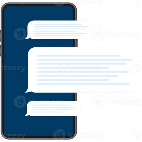 Flat Messages Bubbles Chat Interface Message Bubbles 50699601 Png