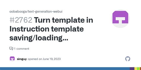 Turn Template In Instruction Template Savingloading Incorrectly