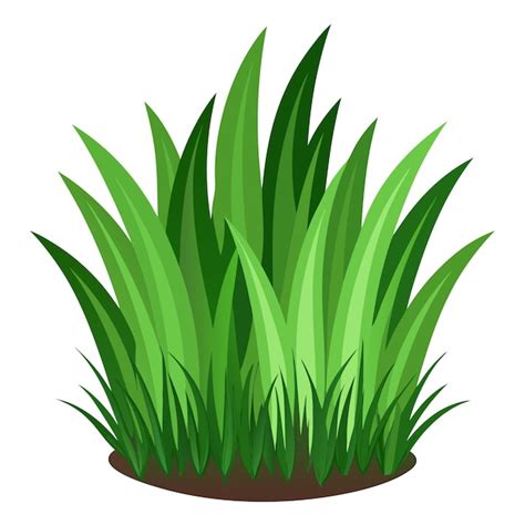 Grass Clipart Cartoon Style Vector Illustration Premium Ai Generated
