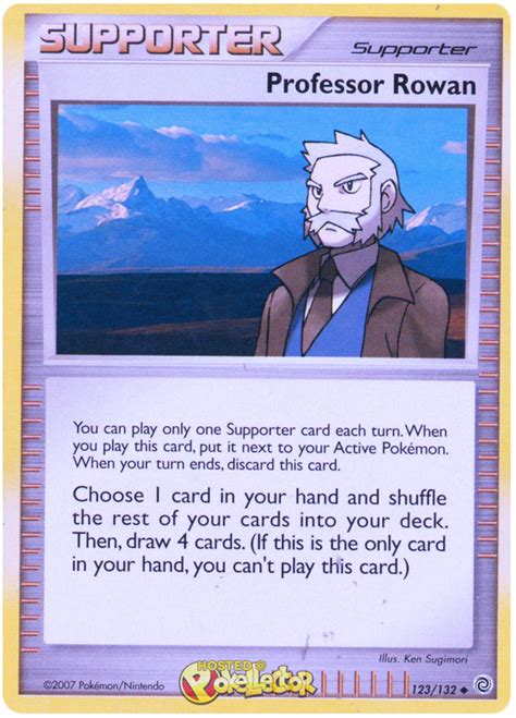 Professor Rowan 123 Secret Wonders Pokémon Karty