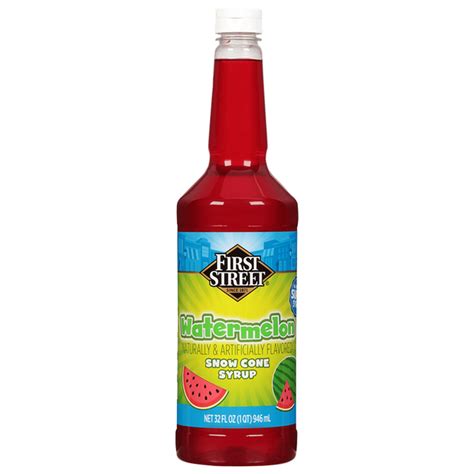 First Street Snow Cone Syrup Watermelon 32 Fl Oz Delivery Or Pickup