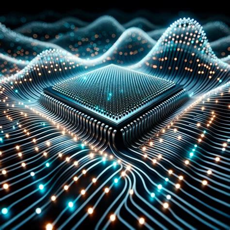 Premium Ai Image Semiconductor Waves