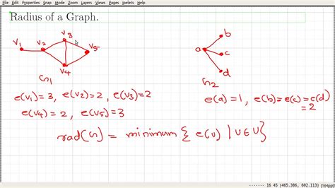 video 13 eccentricity radius and diameter of a graph youtube