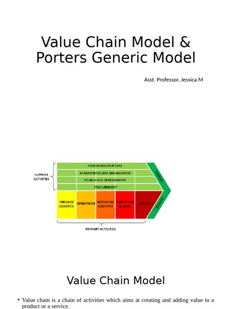 Value Chain Model Pdf Logistics Sales