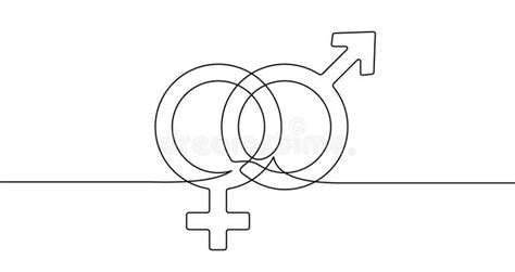 Gender Symbols Line Drawing Stock Illustrations 275 Gender Symbols