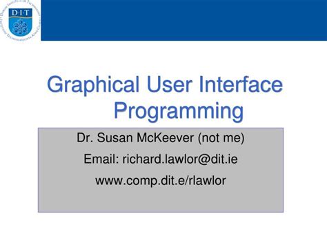 Ppt Graphical User Interface Programming Powerpoint Presentation