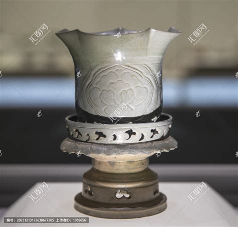 北宋越窑青瓷花口尊 收藏爱好 文化艺术 摄影素材 汇图网www huitu