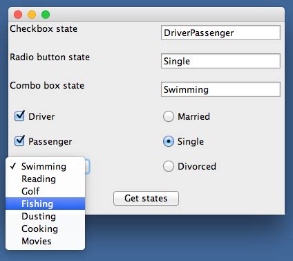 Checkboxes Radio Buttons And Combo Boxes Ken Lambert