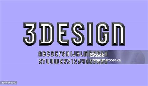 검은 색 끌 블록의 알파벳 패싯 어두운 글꼴 경사 문자 Az 및 숫자 09 3차원 형태에 대한 스톡 벡터 아트 및 기타 이미지 3차원 형태 개념 개성 개념 Istock