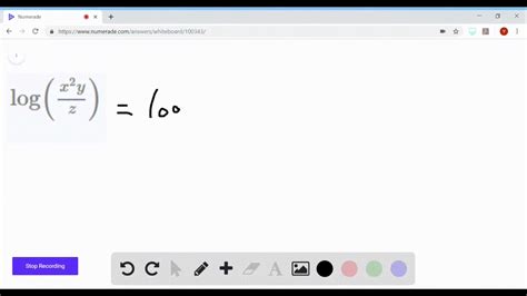 SOLVED The Logarithm Of A Number Raised To A Powe