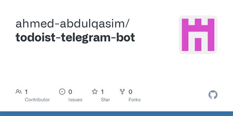 Github Ahmed Abdulqasimtodoist Telegram Bot