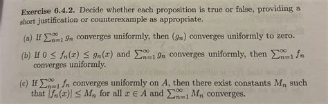 Solved Exercise Decide Whether Each Proposition Is Chegg Com