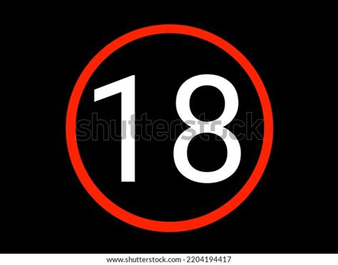 18 Sign Warning Symbol Isolated On Stock Illustration 2204194417 Shutterstock