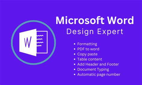 Formate Design And Edit Microsoft Ms Word Documents And Pdf By