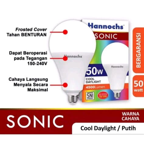 Jual Lampu Led W Hannochs Sonic Lampu Watt Shopee Indonesia