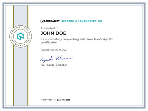 Selenium JavaScript Certification Advance Your Career In Automation