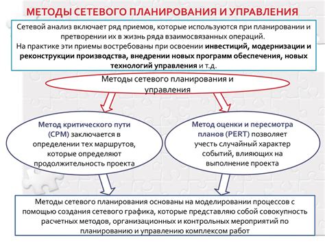 Методы сетевого планирования и управления презентация онлайн