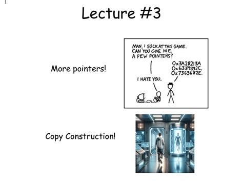 C Pointers And Copy Construction Lecture