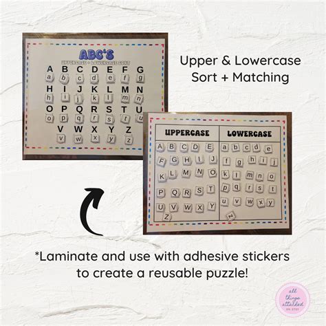 Alphabet Letter Sorting Activity Printable Preschool Alphabet Game Alphabet Letters