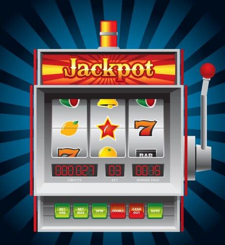 Slot Machine Is Displaying A Winning Jackpot Vector Image
