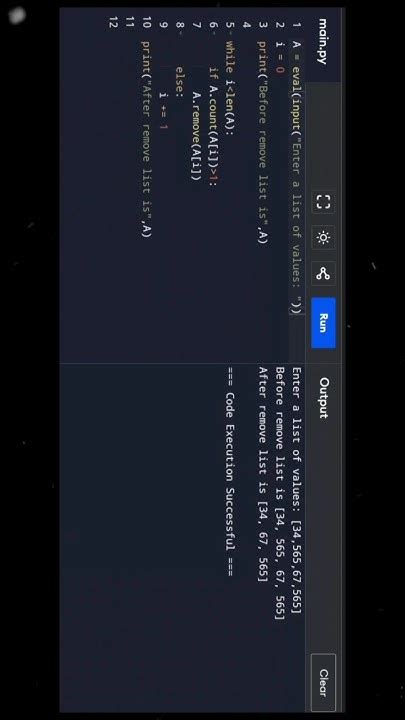 Program Of Remove Duplicate From A List In Python Pythonprogramming Dsa List Python