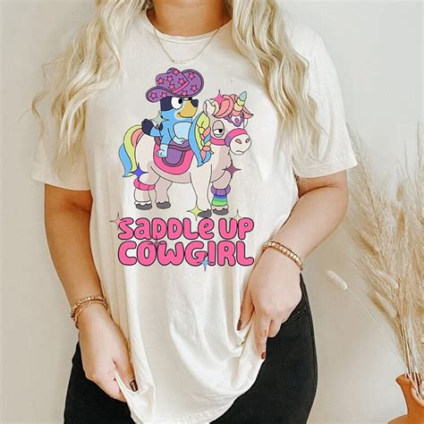 Bluey Cowgirl Shirt Bluey And Bingo Shirt Cute Bluey Shirt Etsy