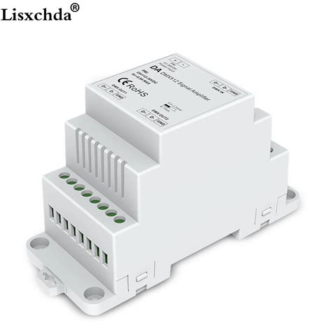 Aliexpress Com Buy DIN Rail DMX 512 Signal Amplifier DC12V 24V Input DMX Amplifier 1CH Input