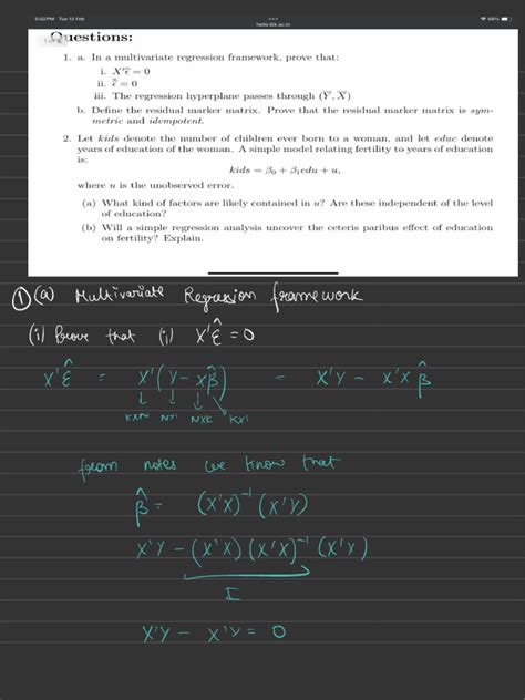 Econometrics Assignment 1 Pdf Regression Analysis Mathematical And Quantitative Methods