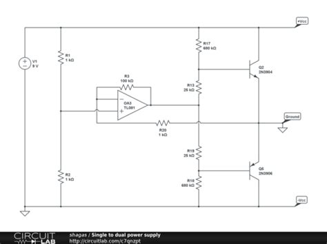 Circuit Diagram Of Dual Power Supply