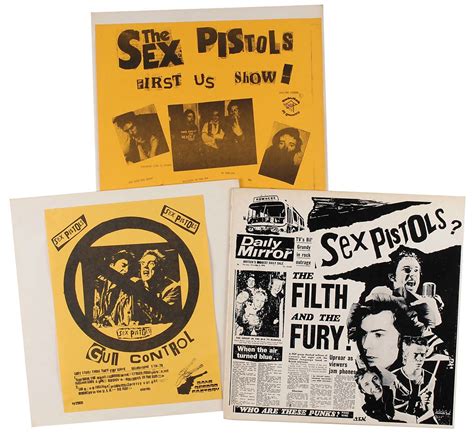 Sex Pistols Group Of 3 Bootleg Albums