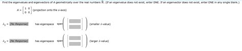 Solved Find The Eigenvalues And Eigenvectors Of A
