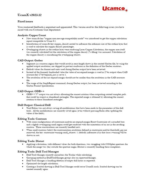 Ucamx V2023 12 Fixed Issues En Pdf Computing