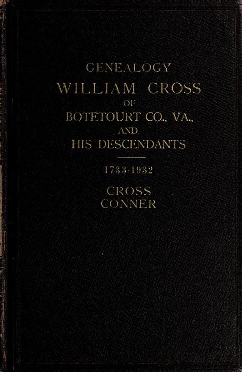 William Cross Genealogy A Record Of His Descendants