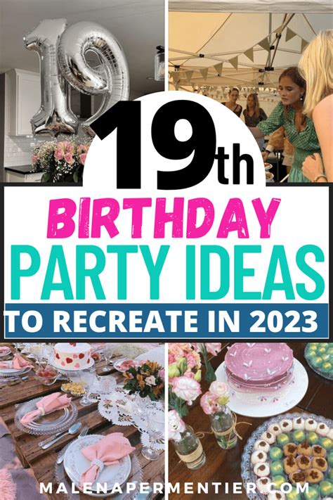19 Insanely Cute 19th Birthday Party Ideas For An Unforgettable Day