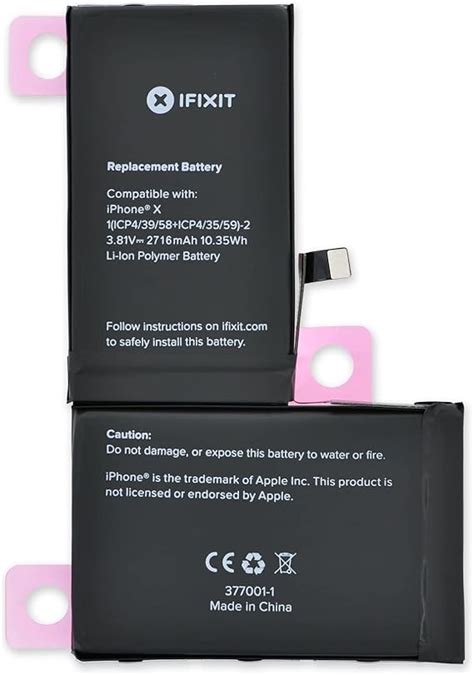 Amazon Com IFixit Battery Compatible With IPhone X Cell Phones Accessories