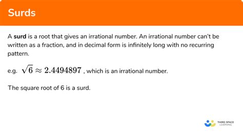 Surds Gcse Maths Steps Examples And Worksheet