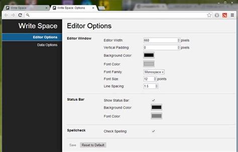 Write Space A Distraction Free Text Editor Right Inside Your Browser Chrome