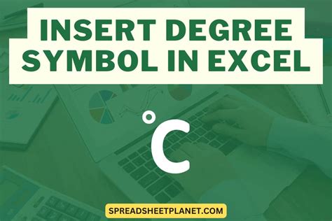 How To Insert Degree Symbol In Excel
