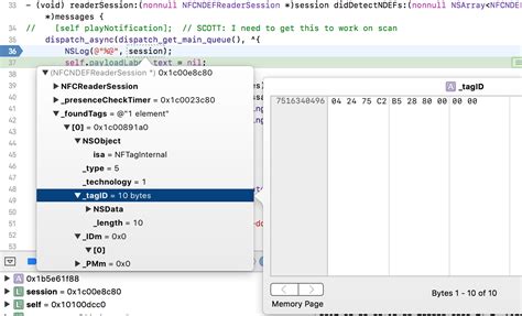 Display Of UID And TagType Issue 16 Hansemannn IOS NFC Example