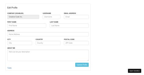 Mock Bootstrap Codesandbox