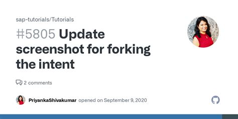 Update Screenshot For Forking The Intent · Issue 5805 · Sap Tutorialstutorials · Github