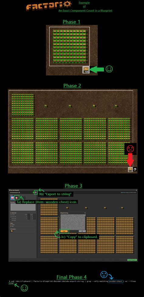 Exact Count Command Line Method Factorio