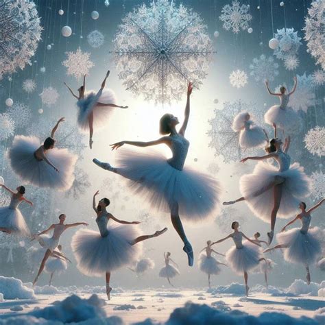 Ballerinas Dancing On Floating Snow Flakes By Katiuszka78 On Deviantart